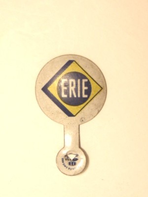 vintage metal collar tab style pin "Erie" railroad pin | eBay