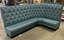Corner Wall bench L shape Upholstered Diamond Tufted 48"high back Made ...
