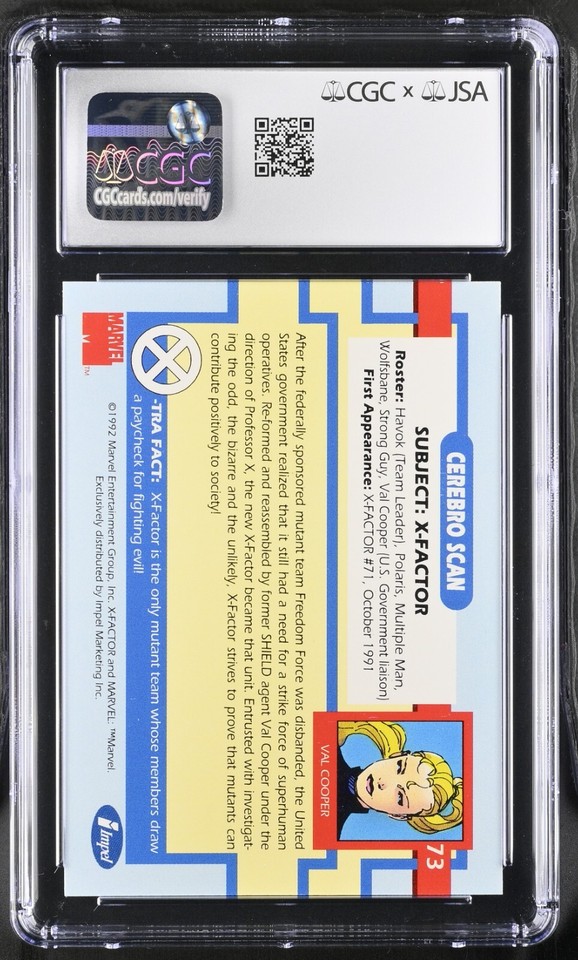 X-Men Series I X-FACTOR CGC JSA AUTHENTIC signed Jim Lee 10 AUTOGRAPH 2 ...