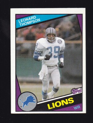 1984 Topps Leonard Thompson #262 Detroit Lions | eBay