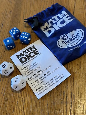 Think Fun Math Dice - The Fast Fun Game Of Mental Math | eBay