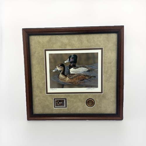 Richard Clifton 2007-08 Duck Stamp Print Framed 18×17 Signed Medallion ...