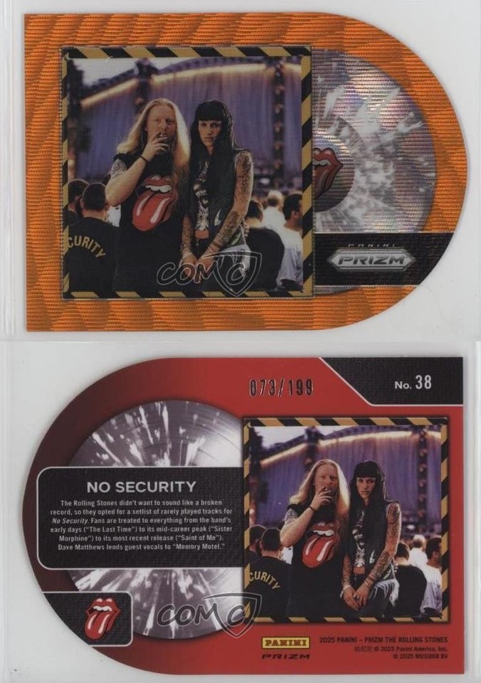 2025 Prizm Album Die-Cut Orange Wave /199 The Rolling Stones No ...