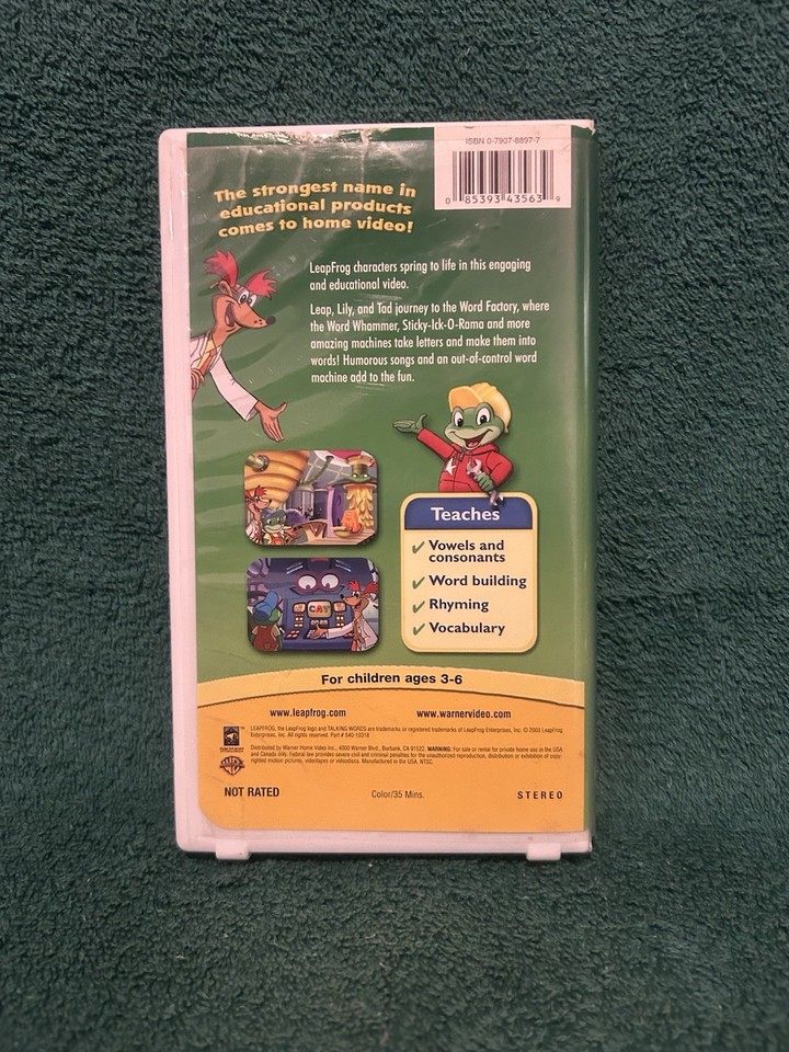 LeapFrog: Talking Words Factory (VHS, 2003) 85393435639| eBay