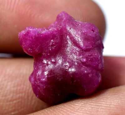 24.60 Ct Natural Mozambique Red Ruby GGL Certified Specimen Rough ...