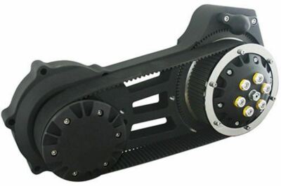 Ultima 2" Open Belt Drive Primary Harley Heritage Softail Fat Boy Black ...