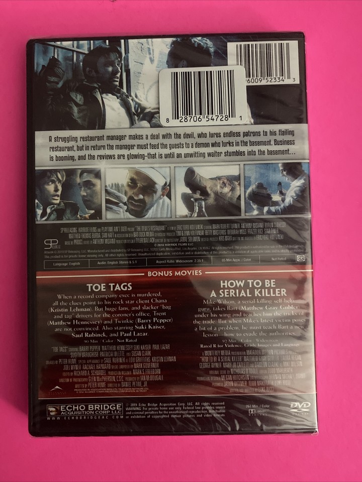 THE DEVIL'S RESTAURANT + 2 BONUS MOVIES (DVD 2019) BRAND NEW FREE ...