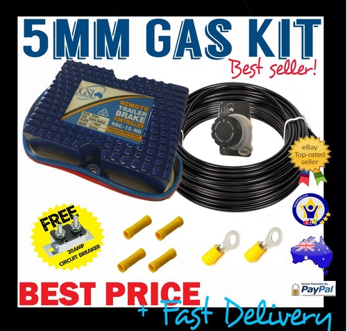 ELECTRIC BRAKE CONTROLLER GSL REMOTE MOUNT + 5MM GAS WIRE KIT - CARAVAN ...