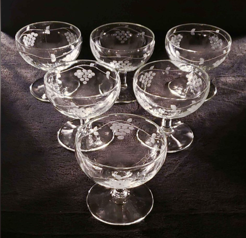 Vintage 1960's Princess House Heritage Glass Desert Bowls (Set of 6) | eBay