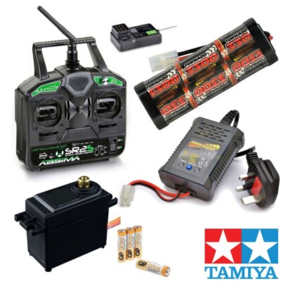 Tamiya Car Kits Radio Control Bundle with Handset, Battery, Fast ...