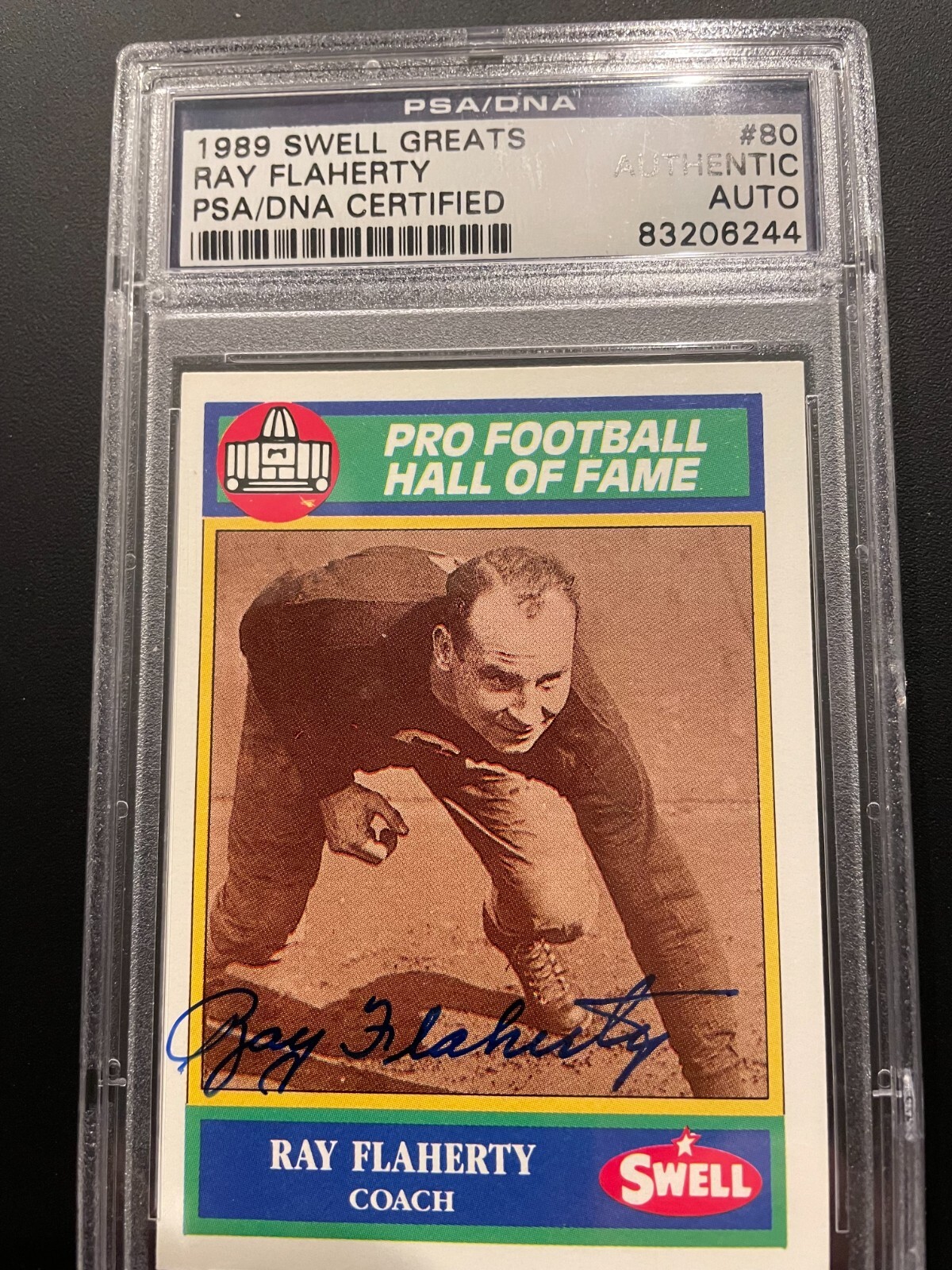 Ray Flaherty Signed 1990 Swell Card Football Hall of Famer PSA/DNA | eBay