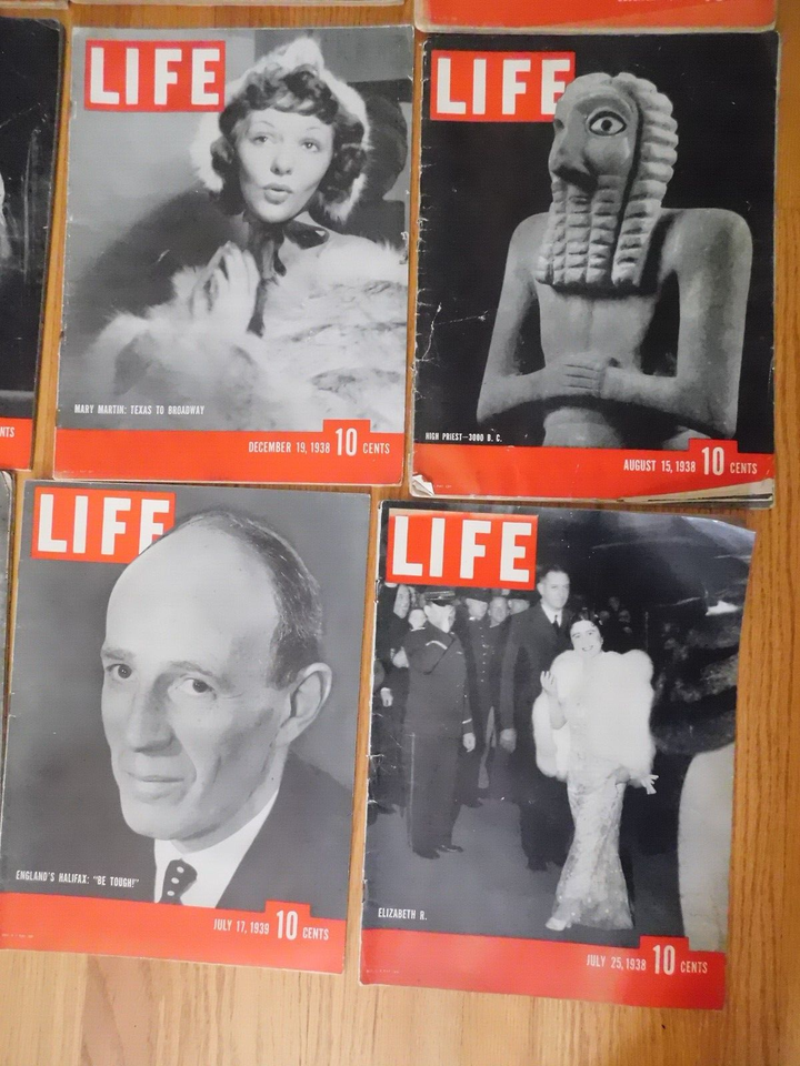 12 1938 & 1939 LIFE Magazines-Complete Issues-Several WWII | eBay