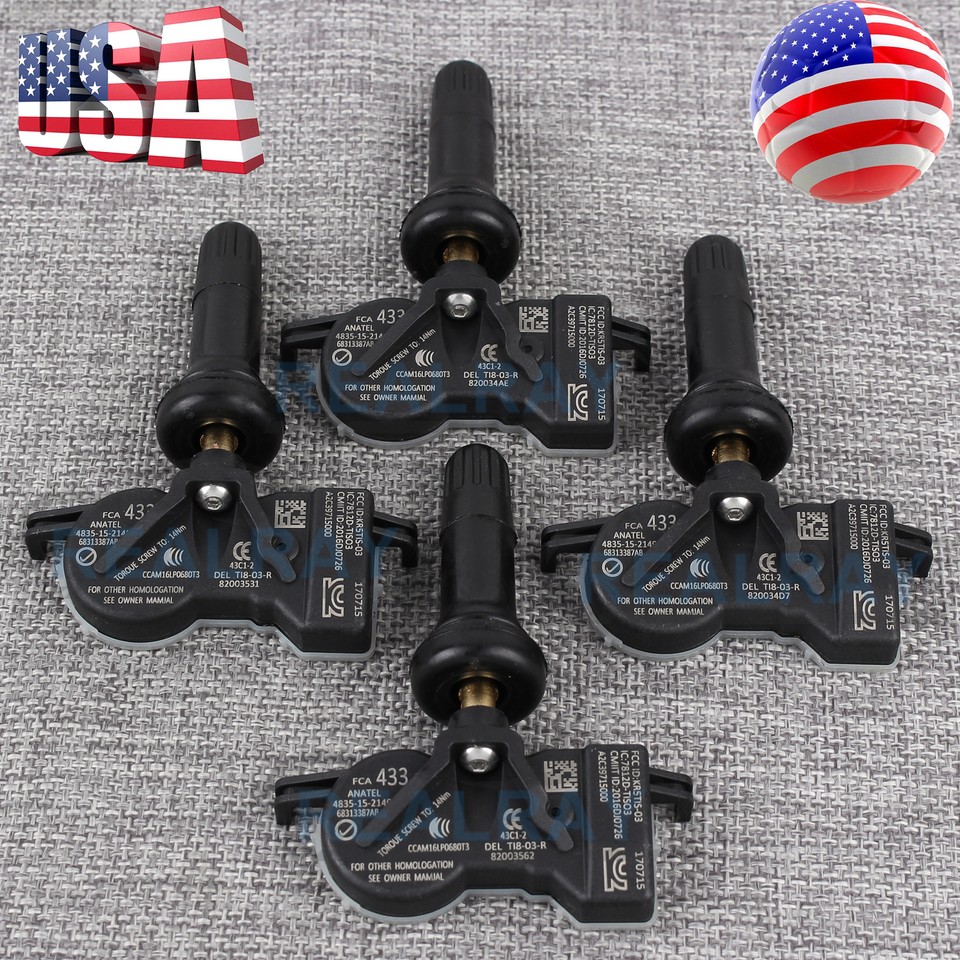 4PCS New 68105280AF TIRE PRESSURE SENSOR TPMS for 2013-2016 DODGE Dart ...
