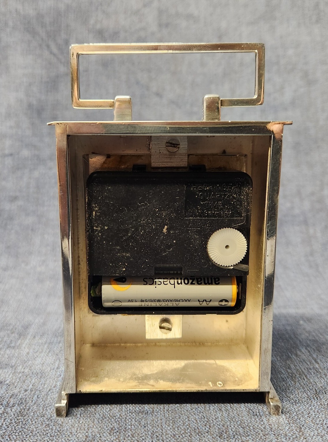 Sterling Silver Carriage Clock Florence Italy Hechinger Quartz Movement ...