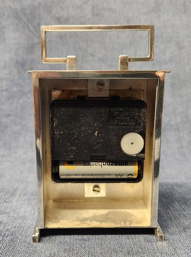 Sterling Silver Carriage Clock Florence Italy Hechinger Quartz Movement ...