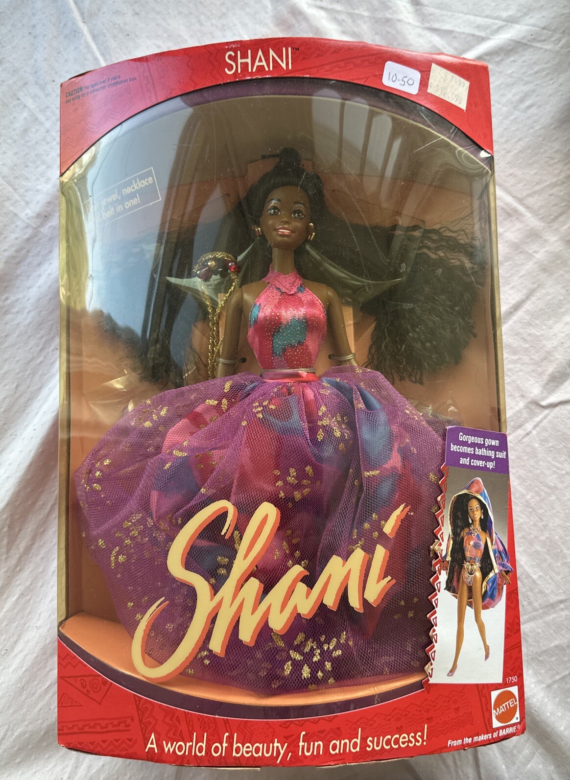 Mattel 1991 Shani Doll Gown Becomes Bathing Suit 1750 Barbie for sale ...