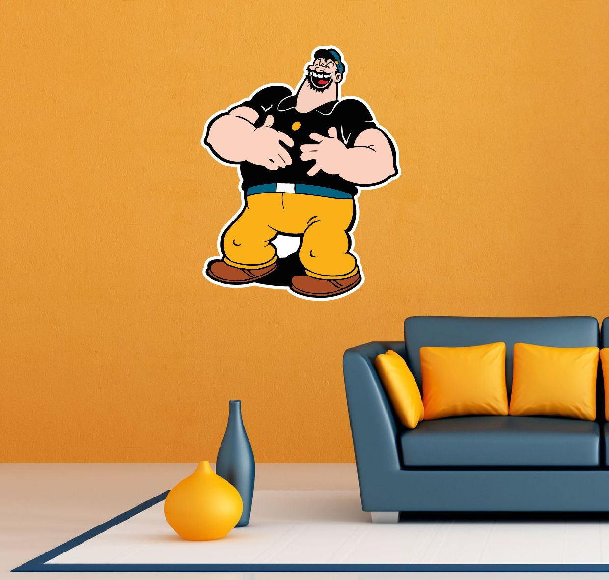 Bluto Brutus Popeye Funny Cartoon Kids Room Wall Decor Sticker Decal 20 ...