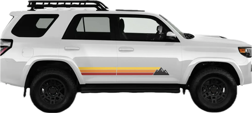 TRD Retro Mountain Racing Stripes Decals Design For Toyota 4Runner 2010 ...