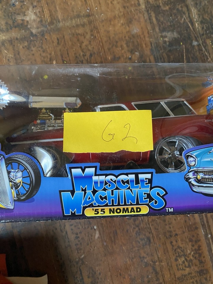 Muscle Machines 55 Nomad Red 1:18 Die Cast Car with /Box | eBay