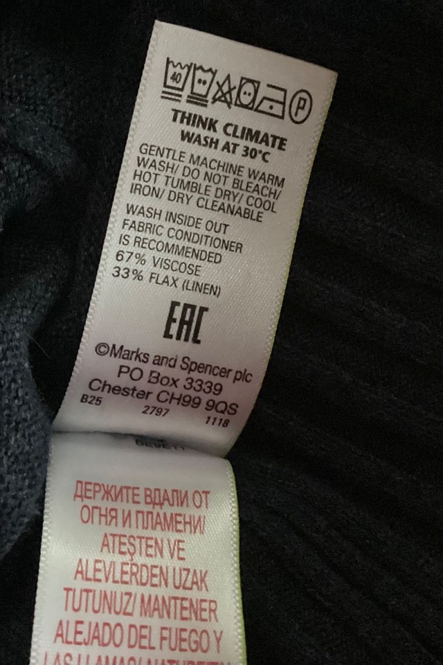 M&S Marks and Spencer navy blue jumper size small ladies women’s 10 bat ...