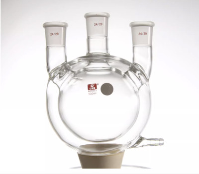 Lab glassware double jacket three neck flask 24/29 29/32 500ml 1L ...