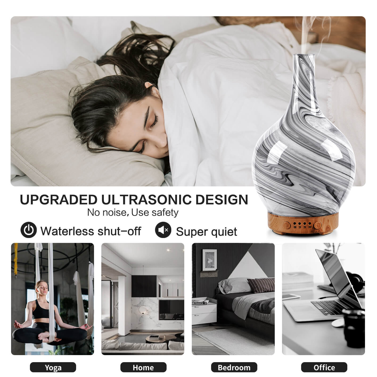 Porseme 100ml Essential Oil Diffuser Humidifier Aroma Air Diffusers | eBay