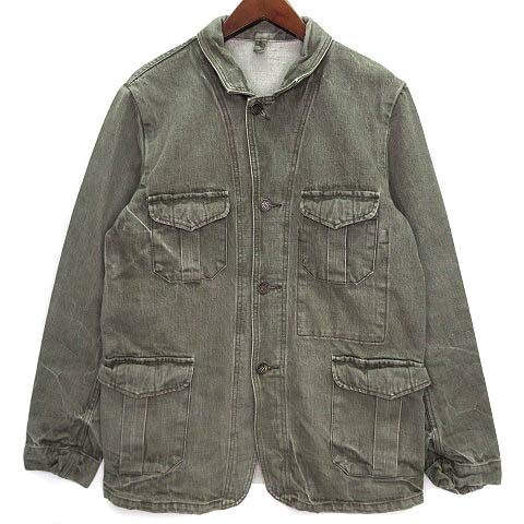 Spellbound Denim Coverall Jacket Khaki Gray 3 Men'S | eBay