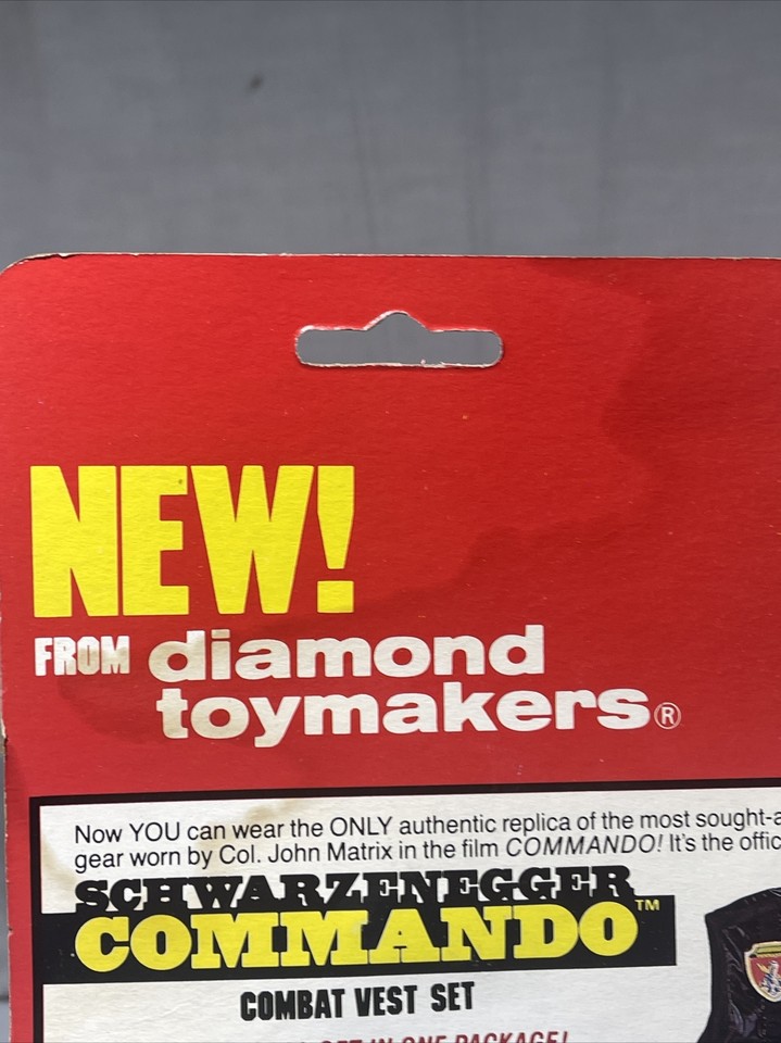 Vintage Schwarzenegger Commando Action Figure Diamond Toymakers 1985 ...