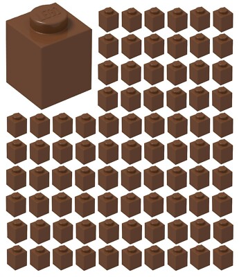 ☀️Lego 1x1 REDDISH BROWN Brick x 100 Stud Part Piece Bulk Lot Legos ...
