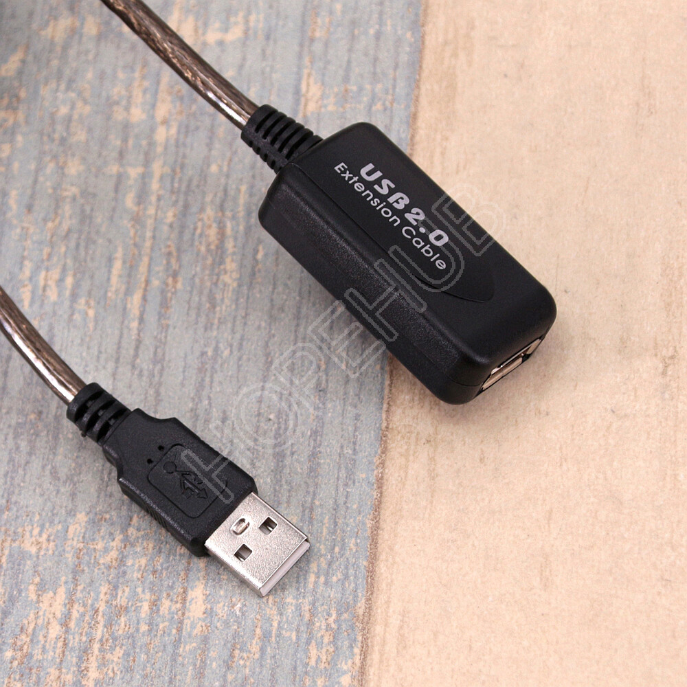 10M Long Reaching USB Active Repeater Extension Cable Booster Lead ...