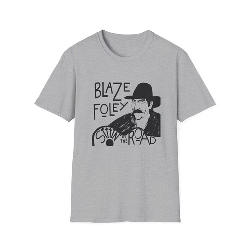 blaze foley sittin' by the road black stencil fan art tshirt | eBay