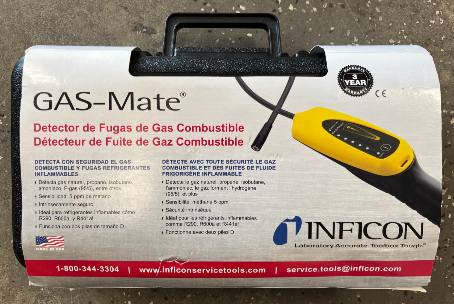 Inficon 718-202-G1 Combustible Gas Leak Detector - Yellow for sale ...