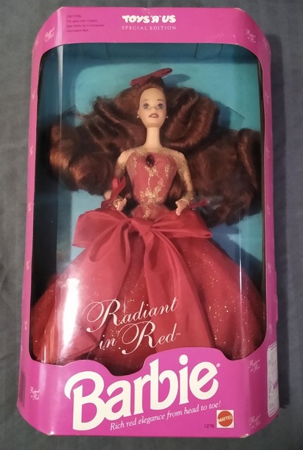 Radiant in Red Barbie Doll Toys R US Special Edition 1992 Mattel 4113 ...