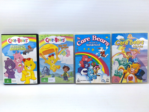 4 X Care Bears DVDS- Ups and Downs, Movie, Wonderland, Grizzle-Ly ...