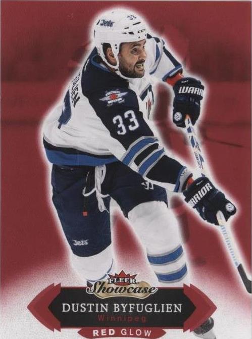 2016-17 Upper Deck Fleer Showcase - Dustin Byfuglien #90 Red Glow for ...