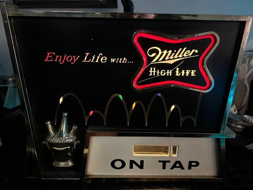 Miller High Life Bouncing Ball motion beer sign replacement reel scroll ...