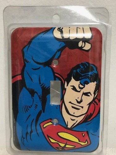 Superman Light Switch Plate Cover Marvel Comics Hand Painted | eBay