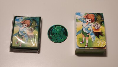 Pokemon TCG Professor Juniper Lot Deck Box 65 CT. Sleeves Holographic ...