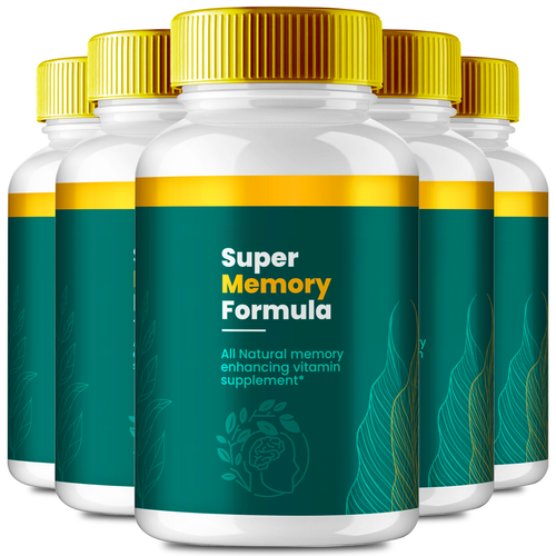 (5 Pack) Super Memory Formula Capsules, Brain Supplements Pills (300 ...