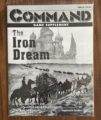 Command Magazine 53 Game only: The Iron Dream (1998). Unpunched. Mint ...