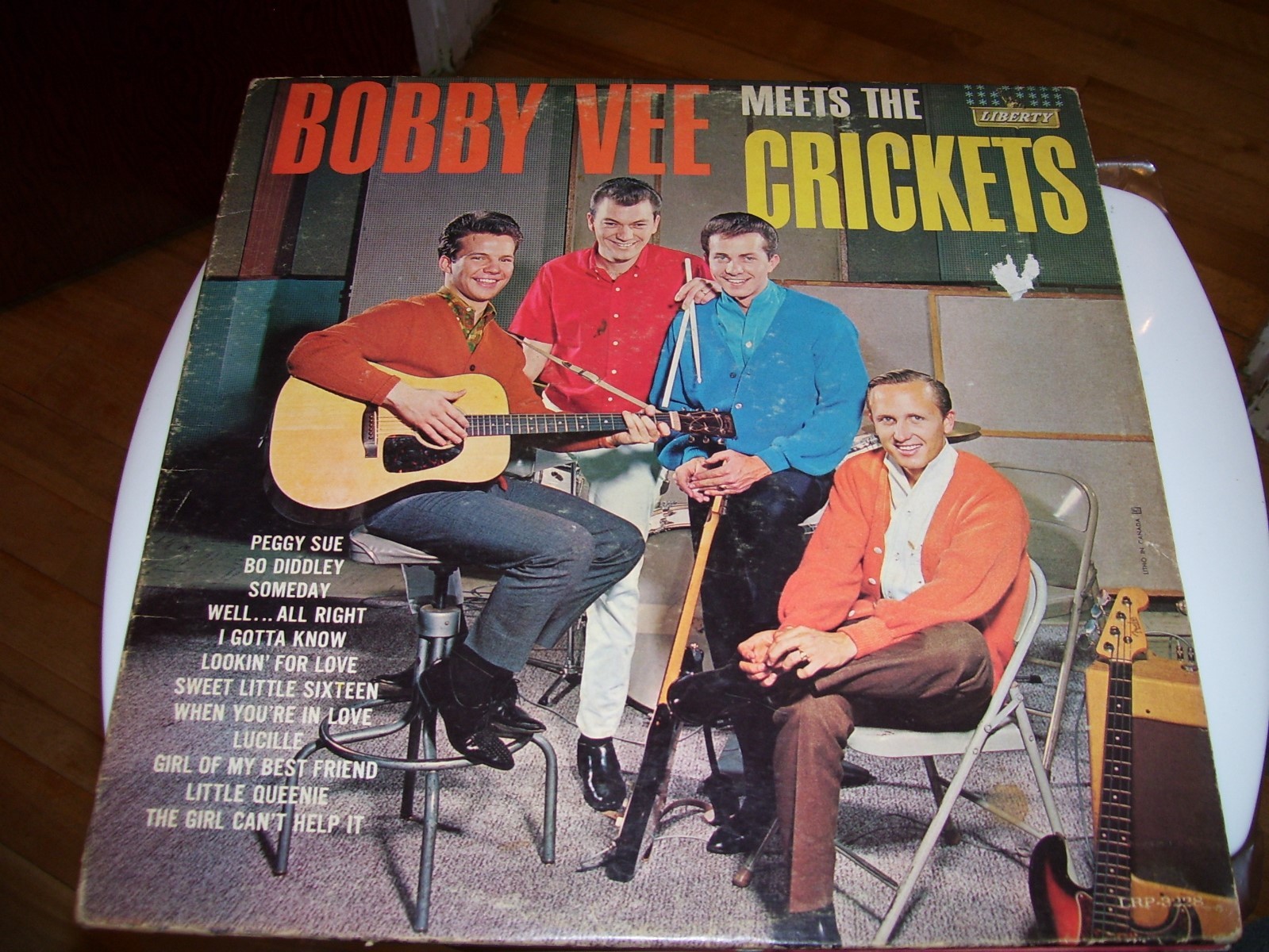 BOBBY VEE MEETS THE CRICKETS-LP-VG-LIBERTY-PEGGY SUE-LUCILLE-LITTLE ...