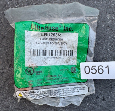 Littelfuse LRU263R 60 Amp 250 Volt To 30 Amp 250 Volt Fuse Reducers | eBay