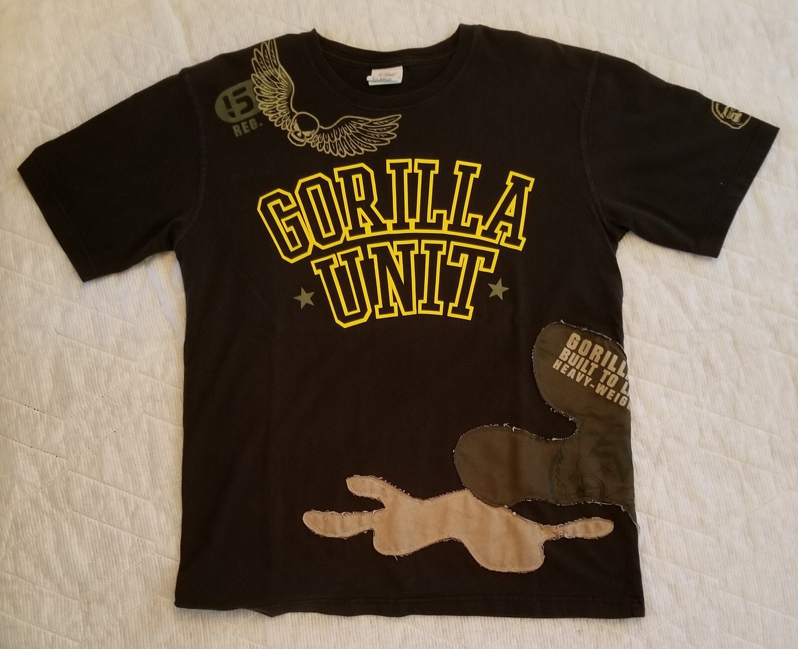 G Unit Gorilla Unit Built To Last Heavyweight T-Shirt… - Gem