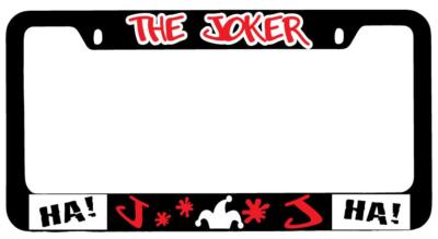 The Joker Black METAL License Plate Frame Auto Accessory DC | eBay