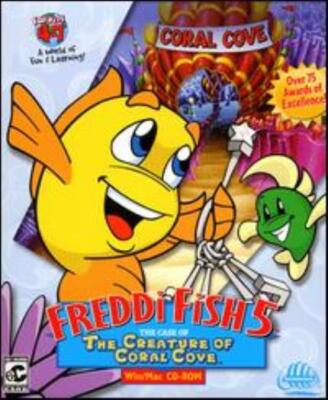Freddi Fish 5: The Creature Of Coral Cove PC MAC CD kids solve puzzles ...