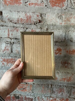 Vintage 5x7 Brass Metal Picture Frame | eBay