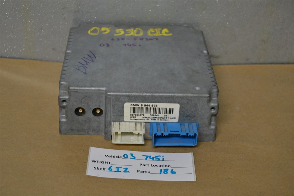 2005 BMW 745i 745Li 760i TV Video DVD Module Control 6944675 Rear Side ...