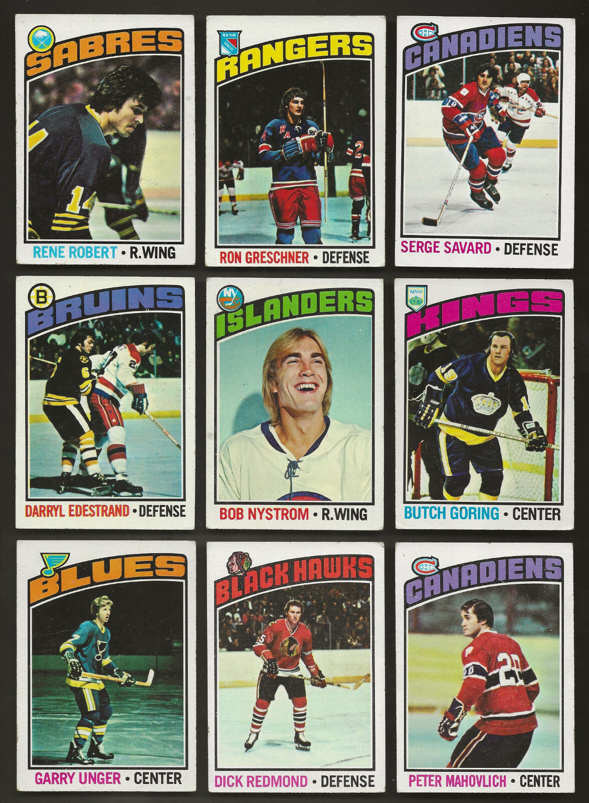 1976-77 Topps Hockey 3 For $.99 You Pick From My List | eBay