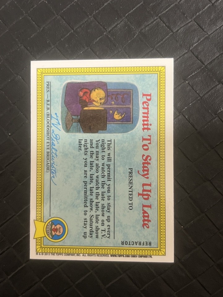 Nasty Nick 2013 Garbage Pail Kids Chrome 1st Series 1 Base Refractor 1a ...