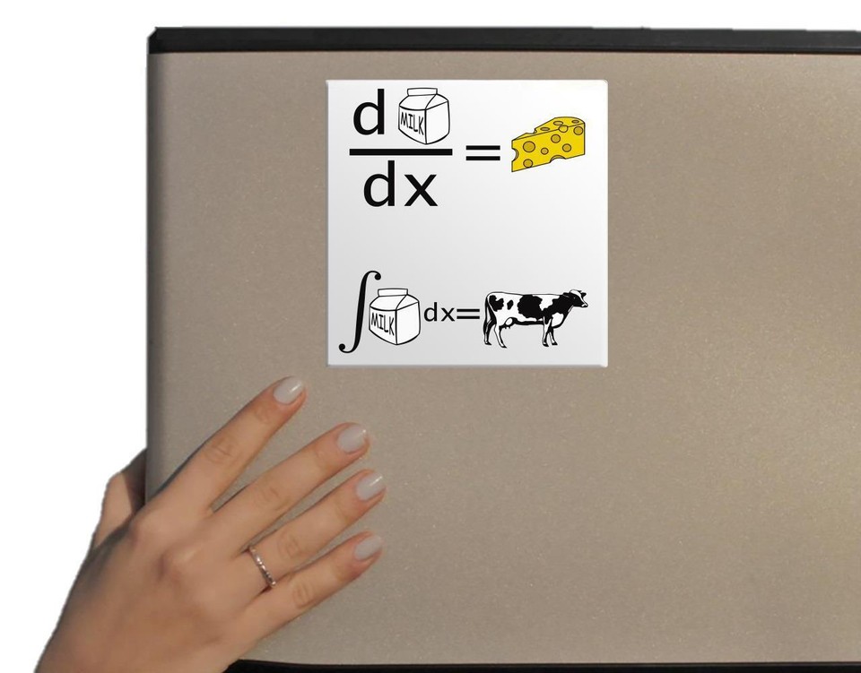 Cool Funny Maths Dy Dx Integral Milk & Cow Joke Awesome Idea Gift ...